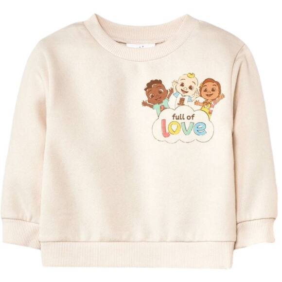CoComelon | Shirts & Tops | Baby Cocomelon Top Full Of Love Cream 2m ...